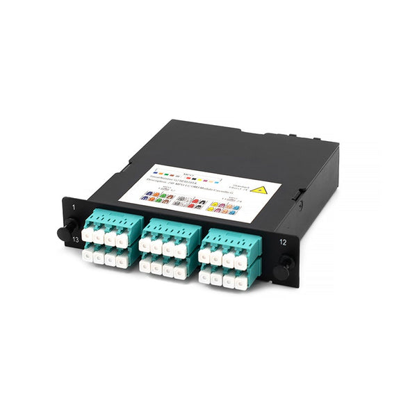 LGX Multimode OM3 MPO/MTP Cassette Module Polarity Method A 24 Fiber LC ...